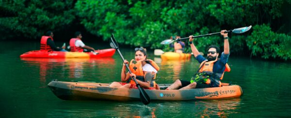 Mangrove aqua ventures Varkala. Best water sports, kayaking